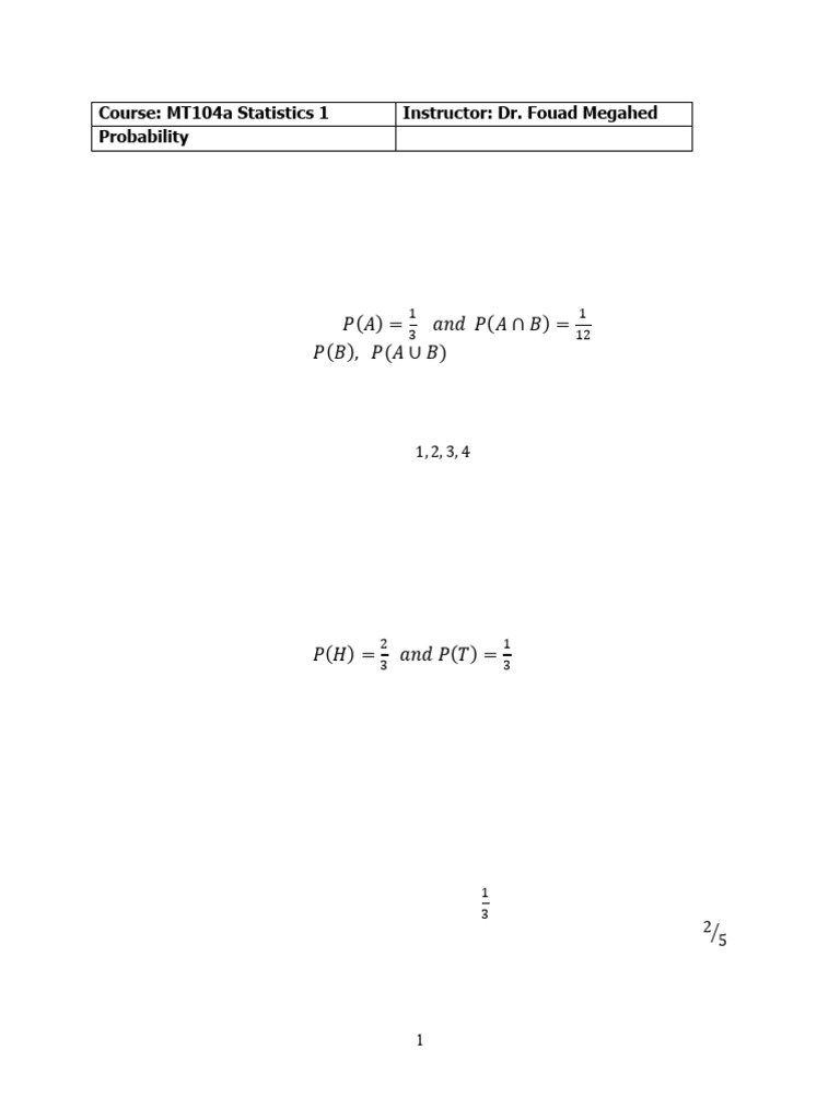 Chap4 Probability_250205_181824 | PDF