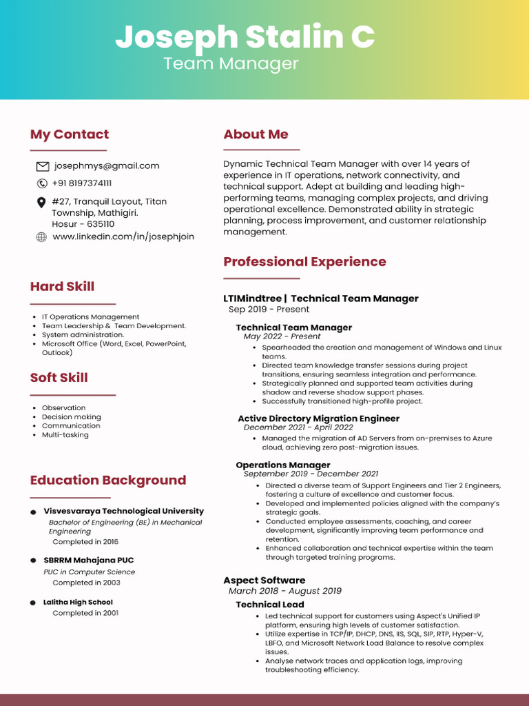 Joseph Resume N PDF | PDF