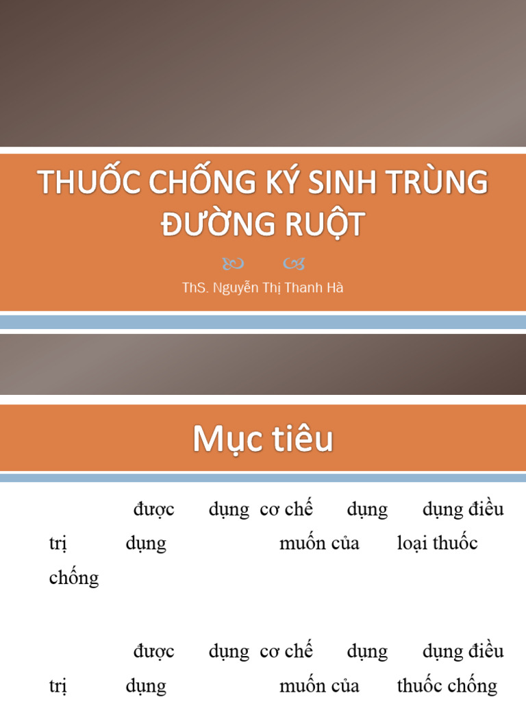 BSDK.THUỐC CHỐNG KÝ SINH TRÙNG ĐƯỜNG RUỘT 16-17 | PDF