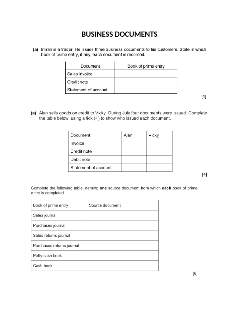 Business Documents | PDF