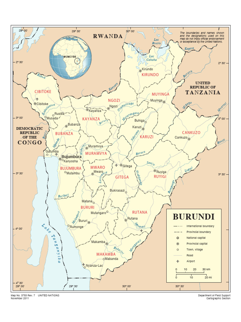 Burundi Geographic Overview | PDF