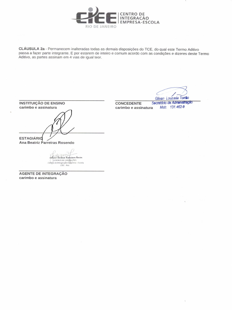 Contrato Ciee | PDF