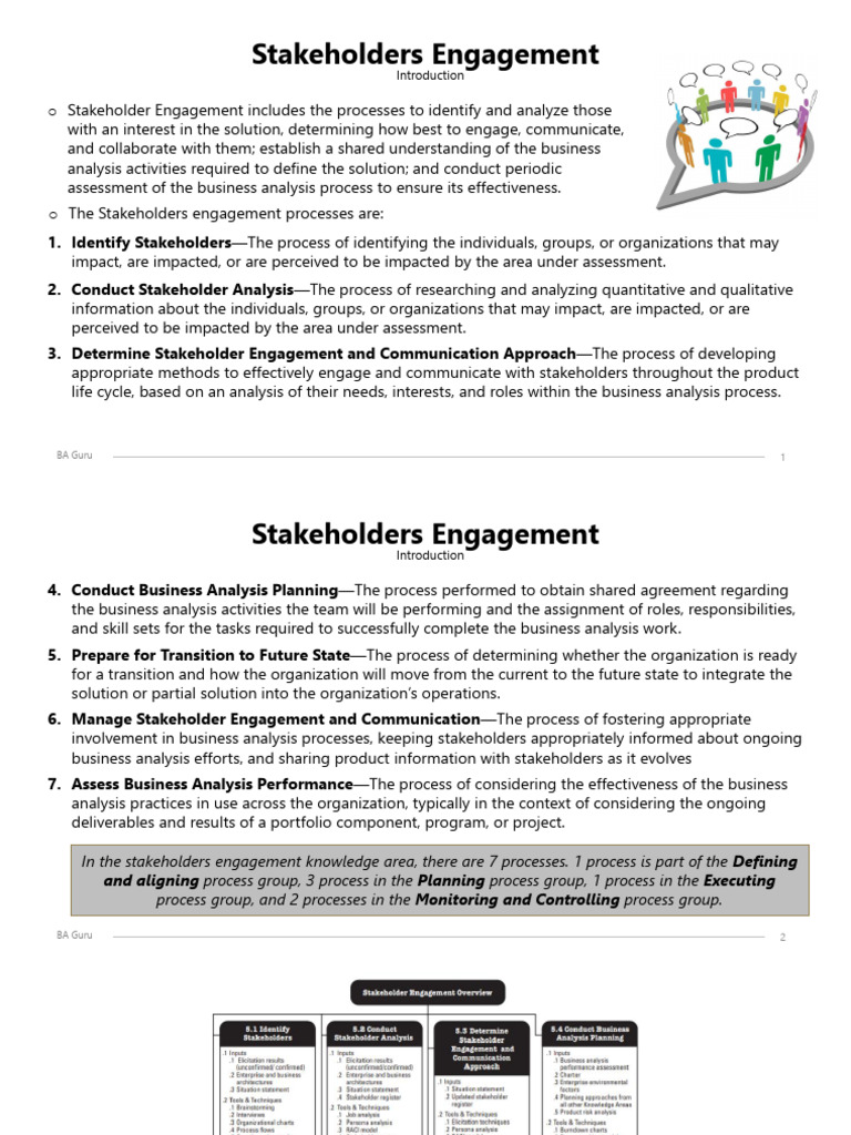 Ka 2 Stakeholder Engagement | PDF | Business Analysis | Life Cycle ...