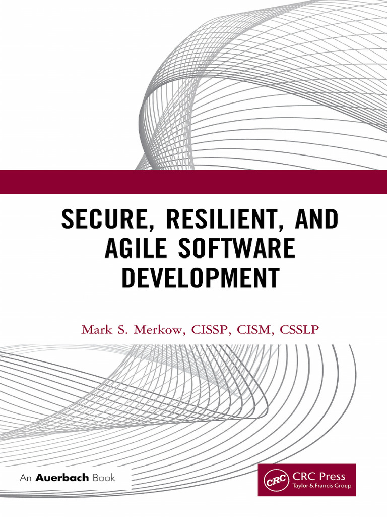 Secure, Resilient, and Agile Software Development by Mark Merkow 2019 | PDF | Scrum (Software ...