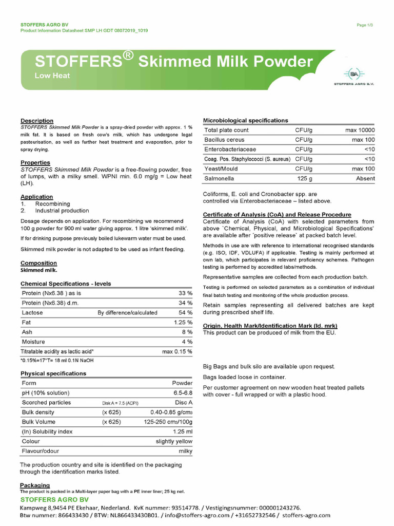 DATA SHEET SMP-Low-Heat | PDF