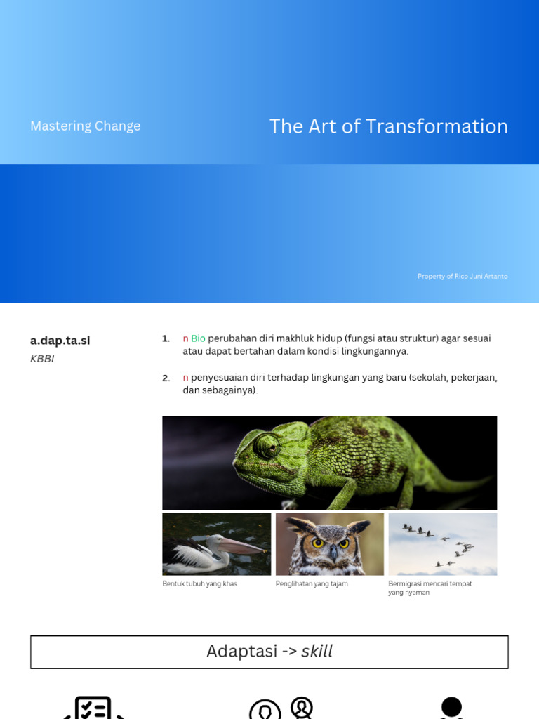 Adaptasi dan Transformasi Diri | PDF