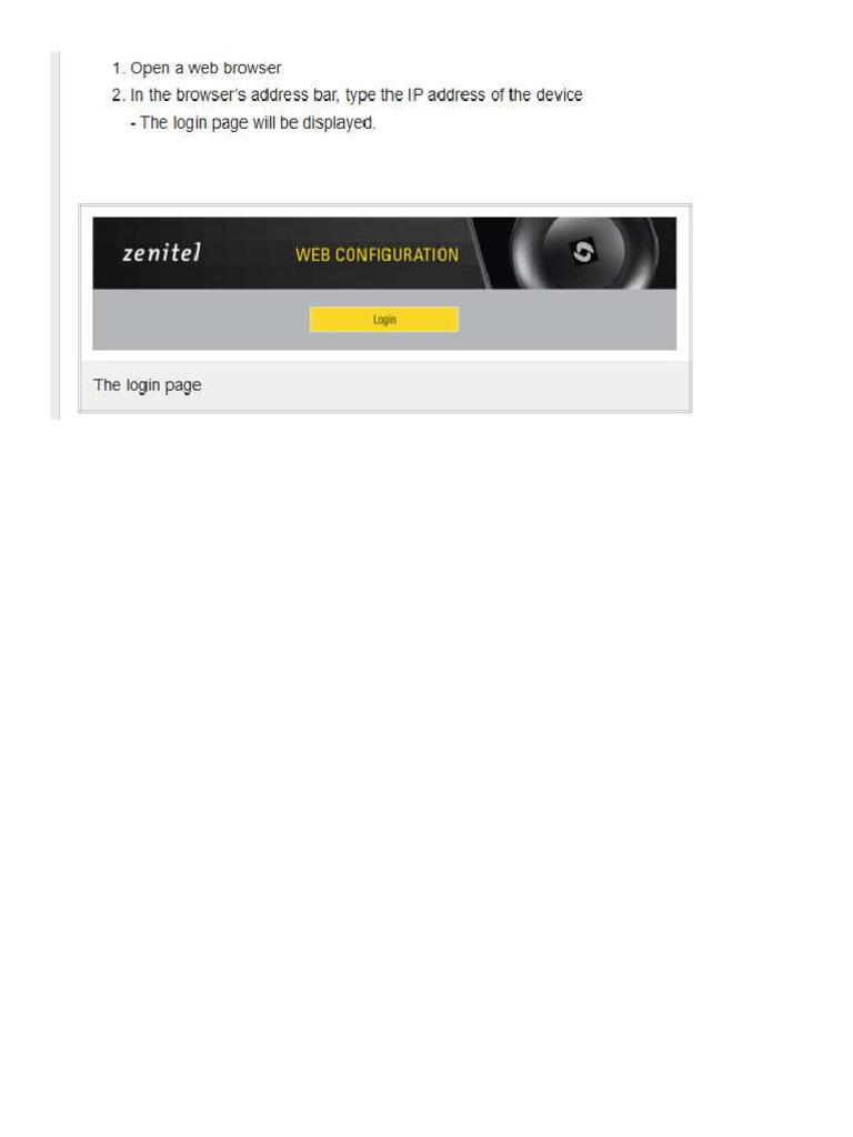 Zenital Login Page | PDF