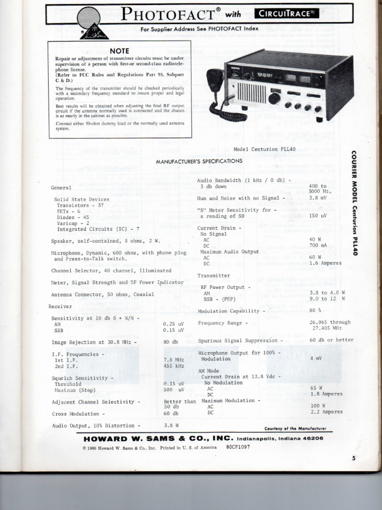 Courier Centurion PPL40 Sams Info_split_1 | PDF