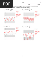 Trigonometric Function Graphing Worksheet | PDF | Phase (Waves) | Graph ...