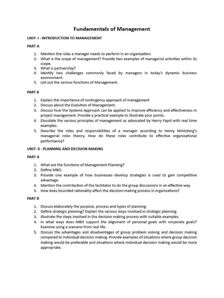 Management Fundamentals and Practices Guide | PDF | Motivational ...
