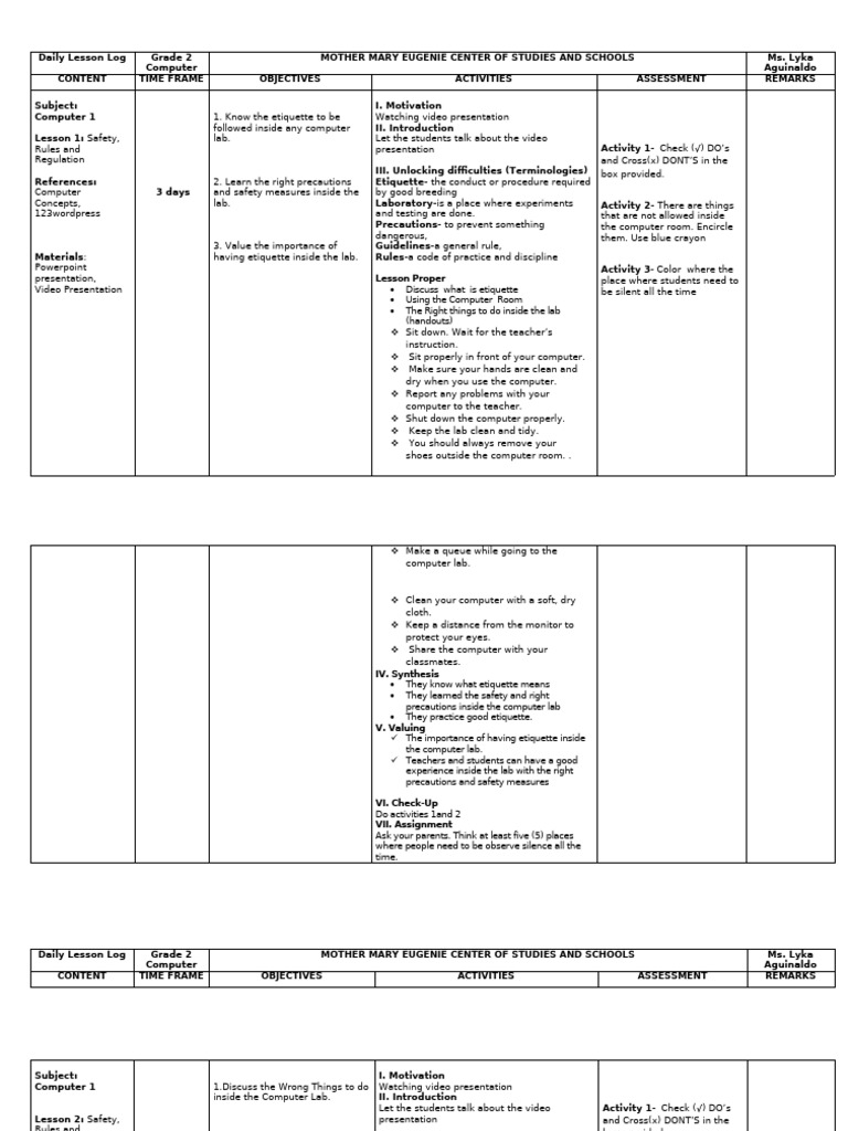 Computer Grade 2 | PDF | Input/Output | Computing
