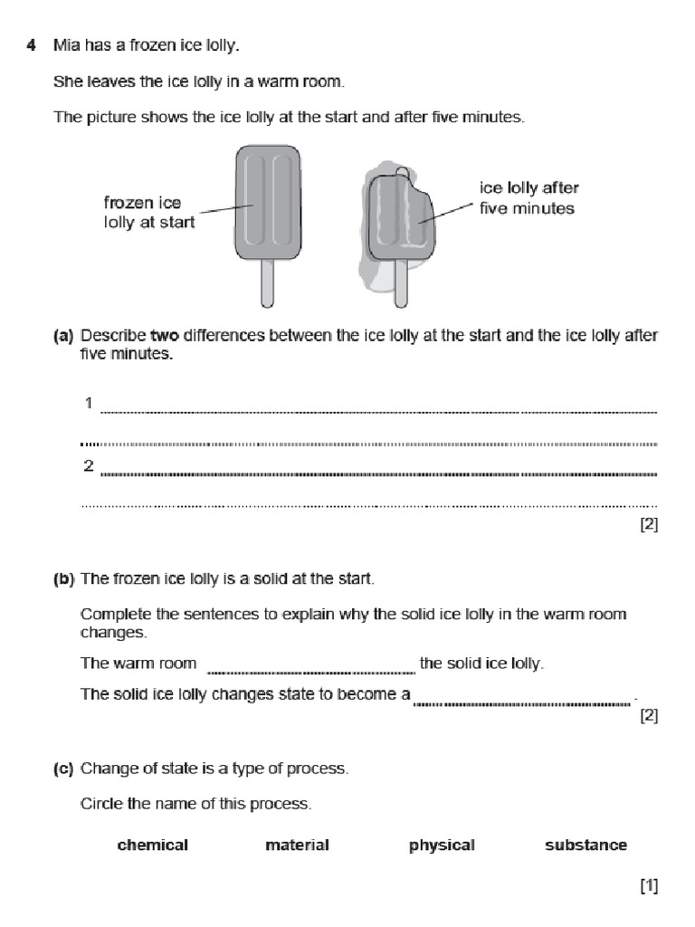 States of Matter Sheet 1 | PDF