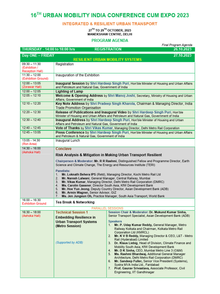 Program Detailed UMI 2023 | PDF