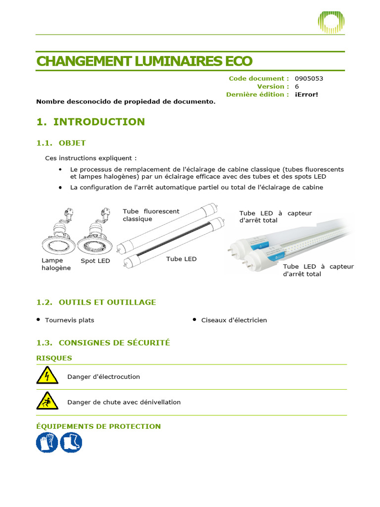 Schémas de Branchement Tube LED | PDF | Diode électroluminescente ...