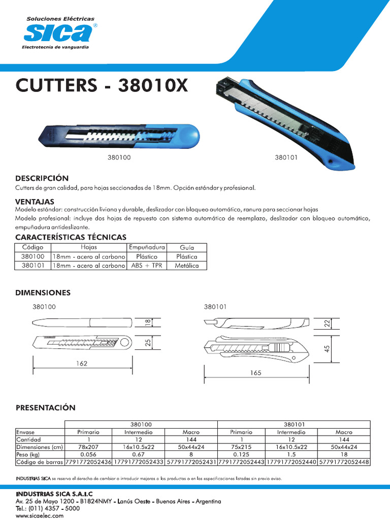 1909_38010X_Cutters | PDF