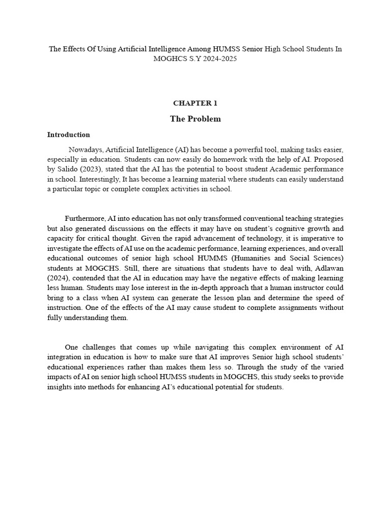 Effects of Using Ai | PDF