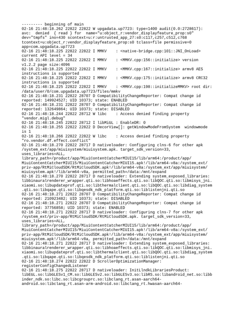 Com - Upgadata.up7723 Logcat | PDF | I Cloud | Computing