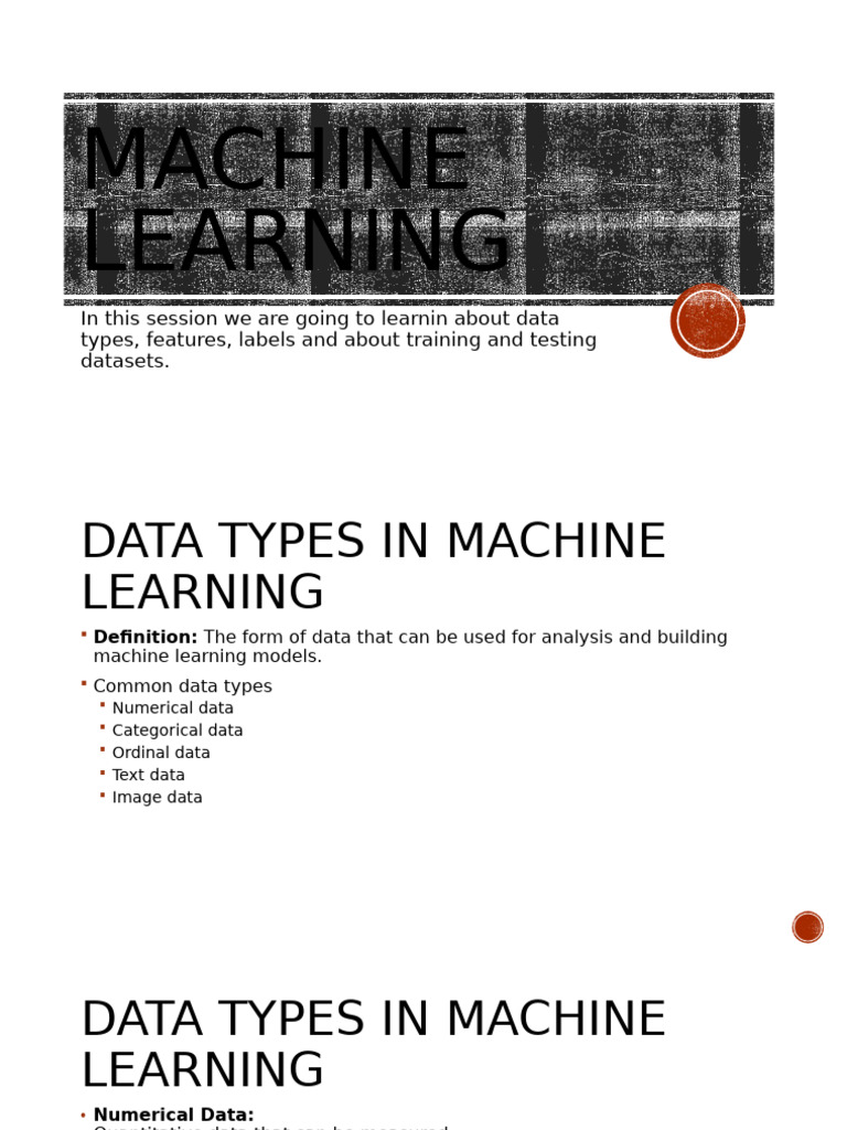 Machine Learning Session 3 & 4 | PDF | Cognitive Science | Applied ...