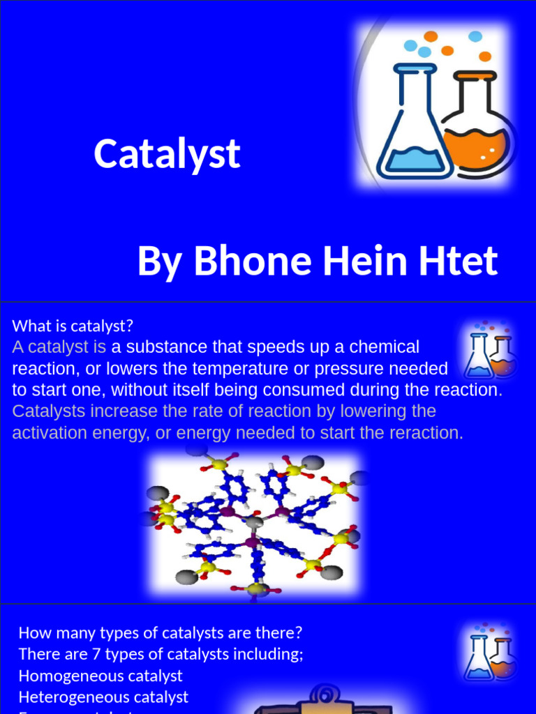 Catalyst | PDF | Catalysis | Chemical Reactions