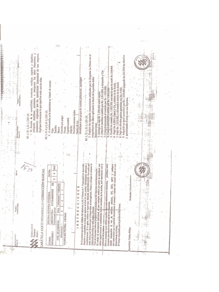 631 MODELO EXÁMEN Y RESP 05 06 2010 | PDF | Contabilidad | Gobierno corporativo