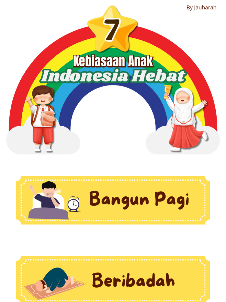 7 Kebiasaan Anak Indonesia Hebat by Jauharah PDF | PDF