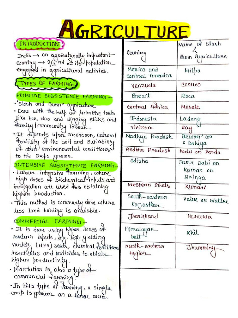 Geography handwritten notes | PDF