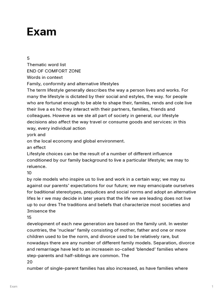 Exam bro | PDF | Human Migration | Family