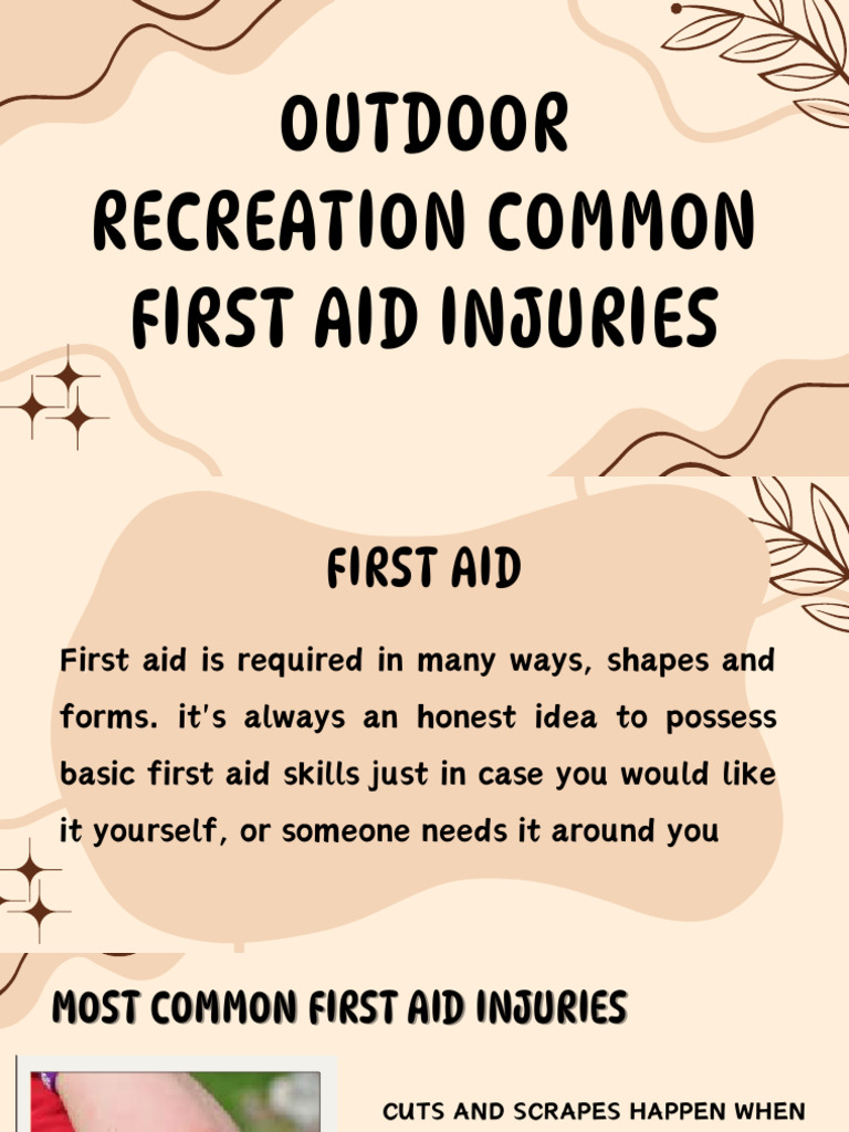 Outdoor Recreation Common First Aid Injuries | PDF | Knee ...