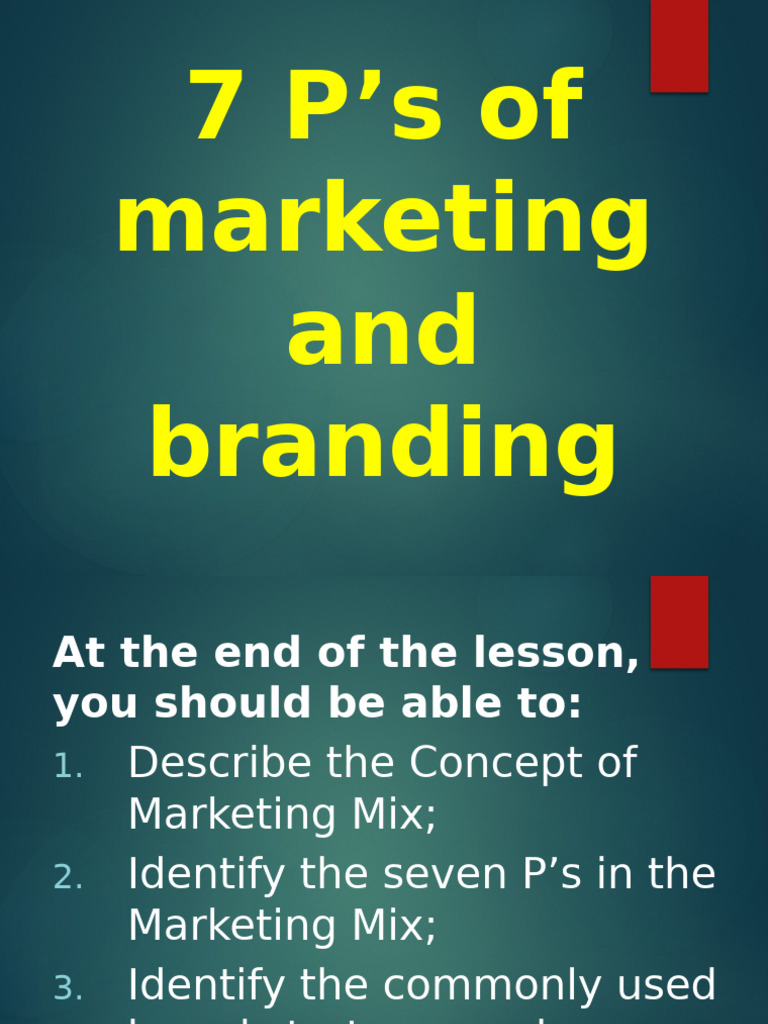 Understanding the 7 P’s of Marketing | PDF | Pricing | Marketing