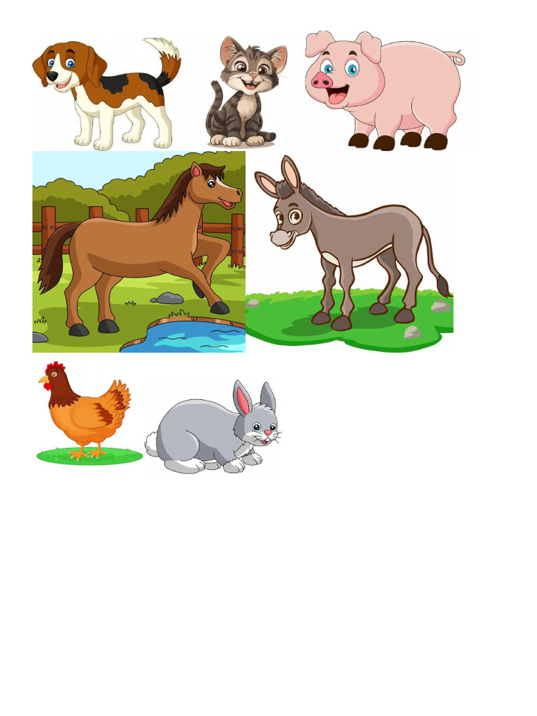 Animales Salvajes y Domesticos | PDF