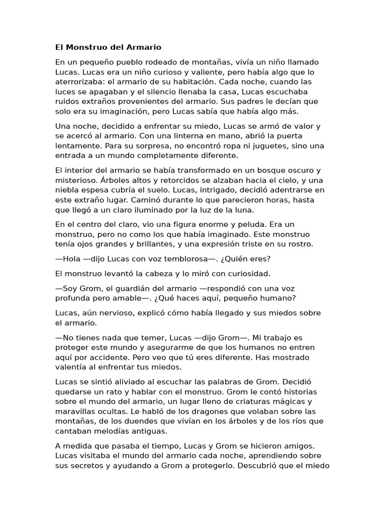 El Monstruo Del Armario | PDF