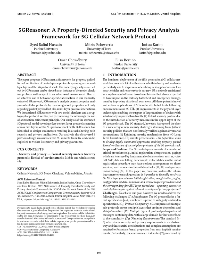 5 g Reasoner | PDF | Computer Network | Formal Verification