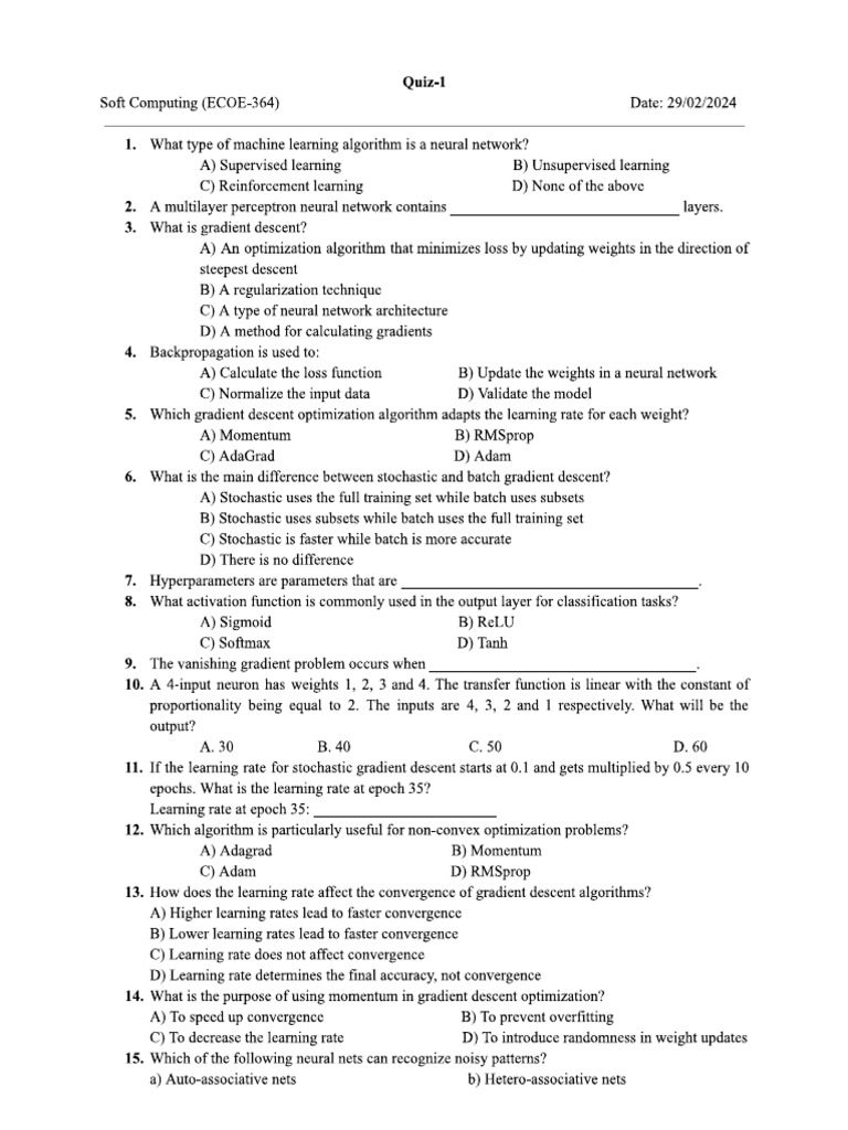 Soft Computing | PDF