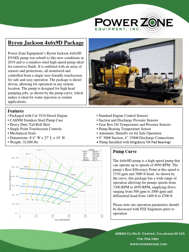 Byron Jackson 4x6x9D DVMX Pump Overview | PDF | Pump | Manufactured Goods
