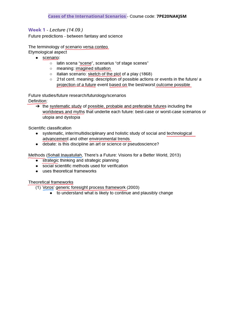 Future Scenarios: Concepts and Methods | PDF | Globalization | Scenario ...