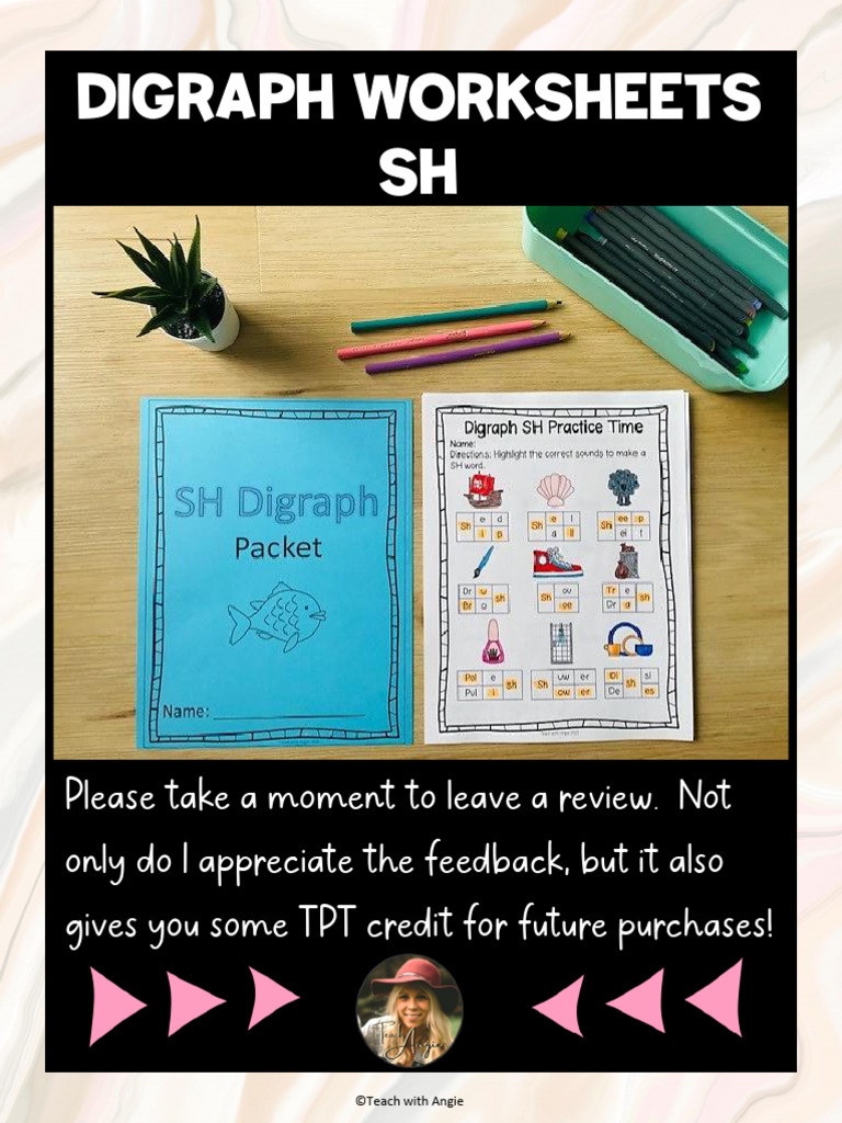 SH Digraph Worksheets for Kids | PDF