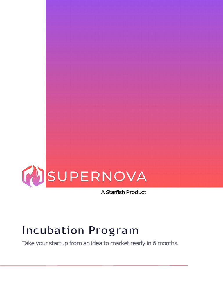 Supernova - Product Development | PDF | Startup Company | Small Business & Entrepreneurs