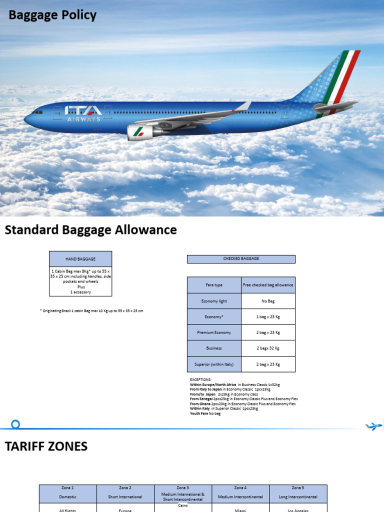 Baggage Policy Update 23 Jan 2025 | PDF | Airlines | Civil Aviation