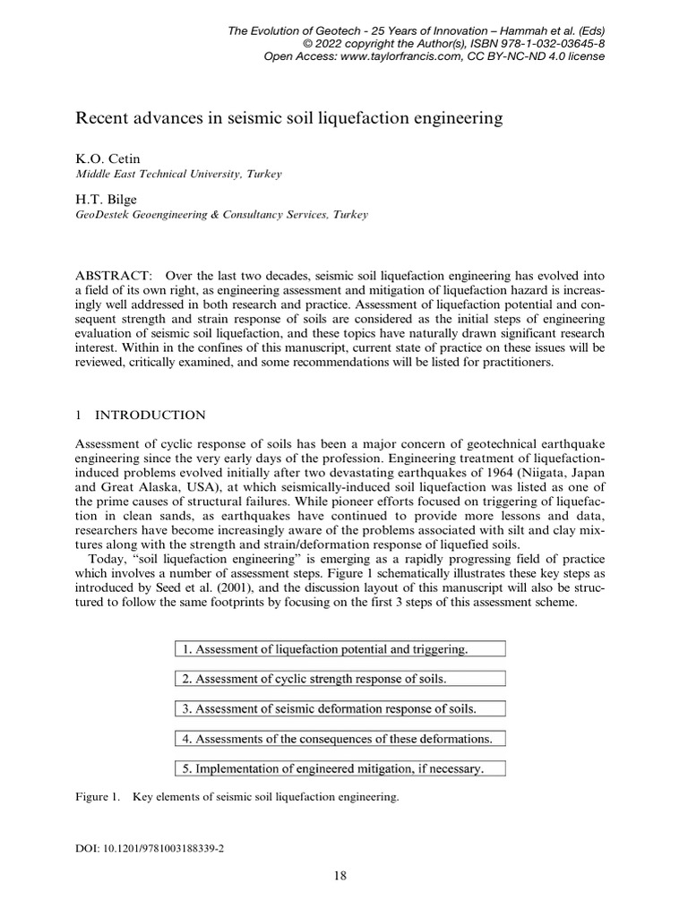Recent Advances in Seismic Soil Liquefaction Engineering - 24 - 10 - 11 ...