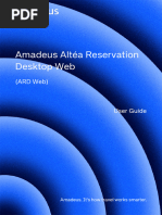 Altéa Reservation Desktop Web Guide | PDF