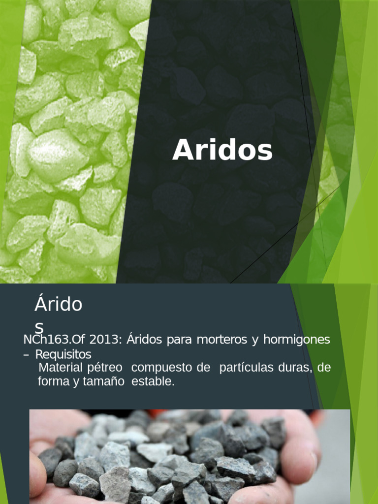 Clasificación de áridos para morteros | PDF | Hormigón | Grava
