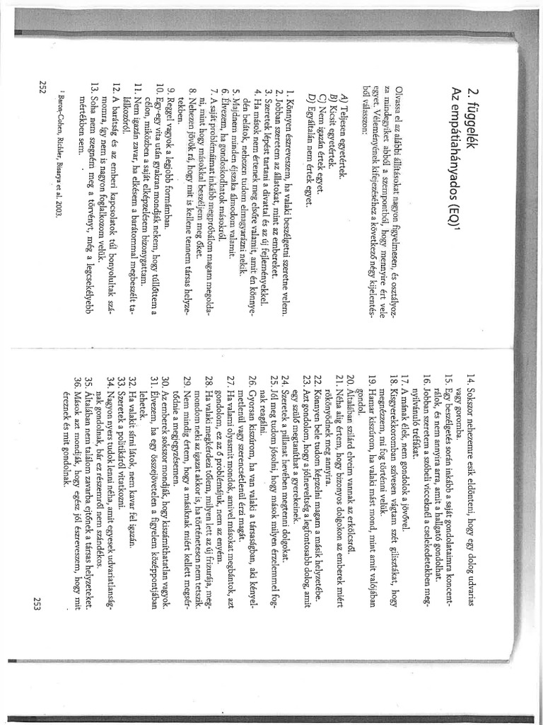 Baron Cohen EQ_2oldalas | PDF