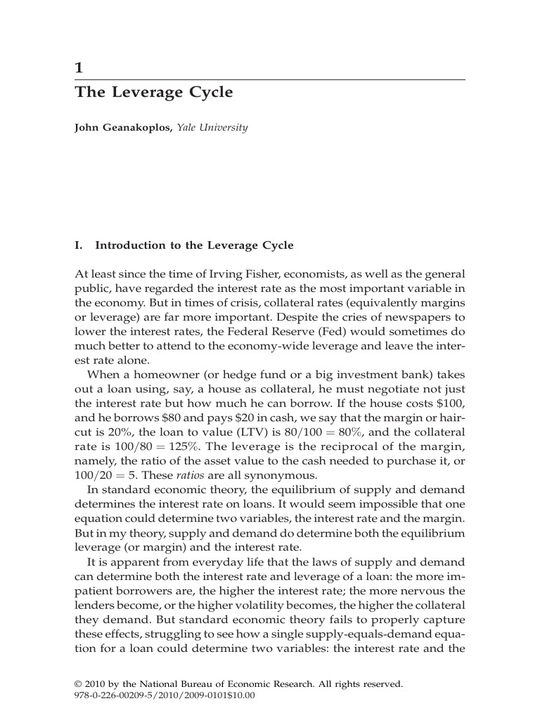 leveragecycle | PDF | Leverage (Finance) | Interest