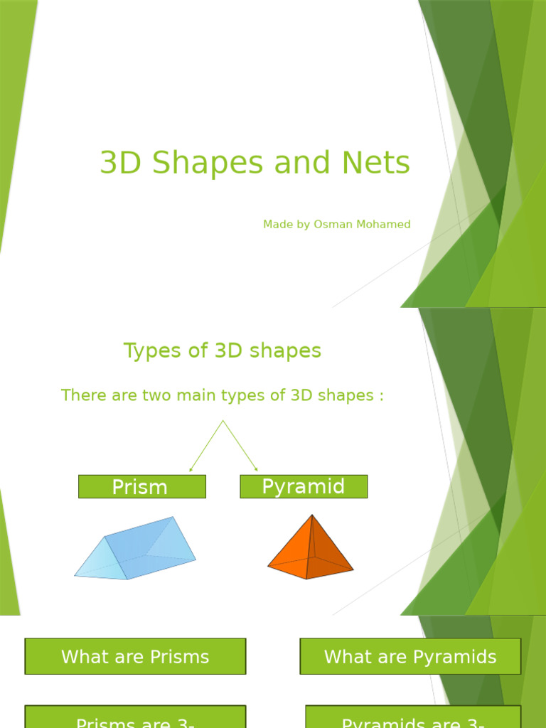 3D Shapes and Their Nets Explained | PDF