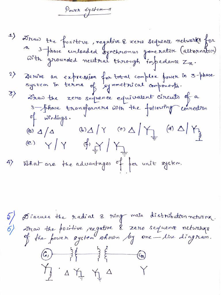 Power System-II Questions | PDF