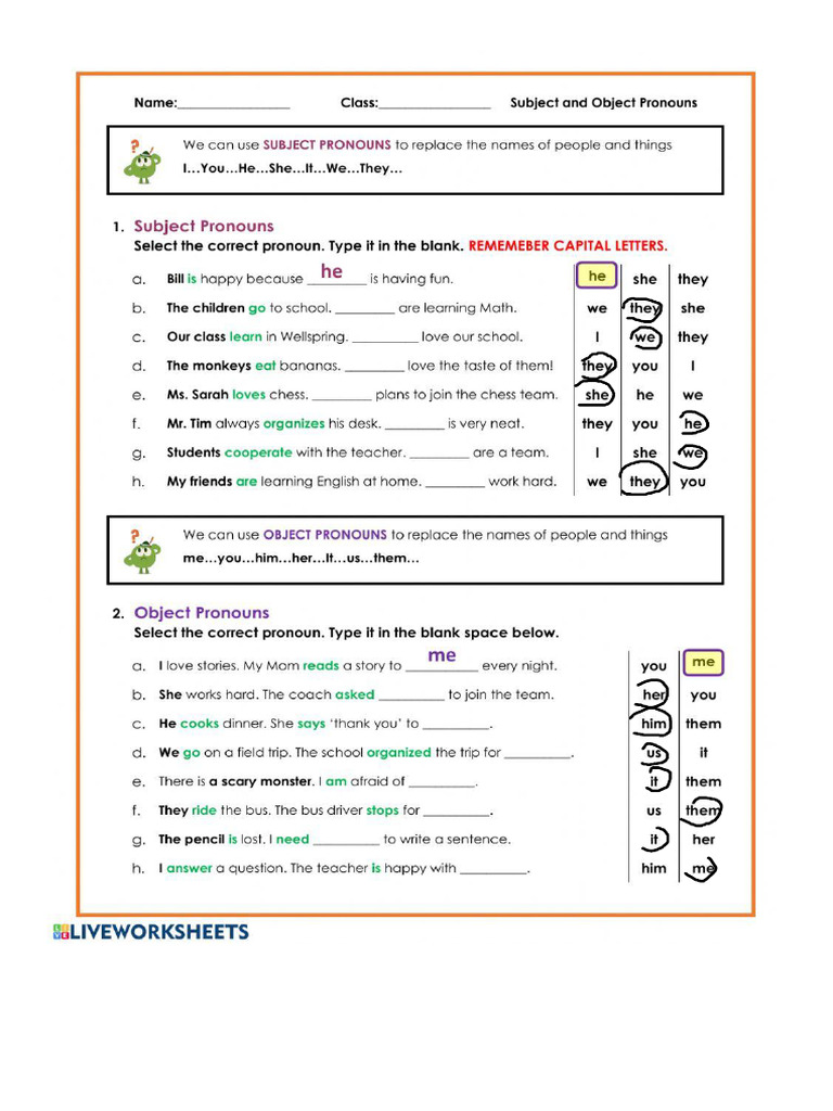 Worksheet 74396 | PDF