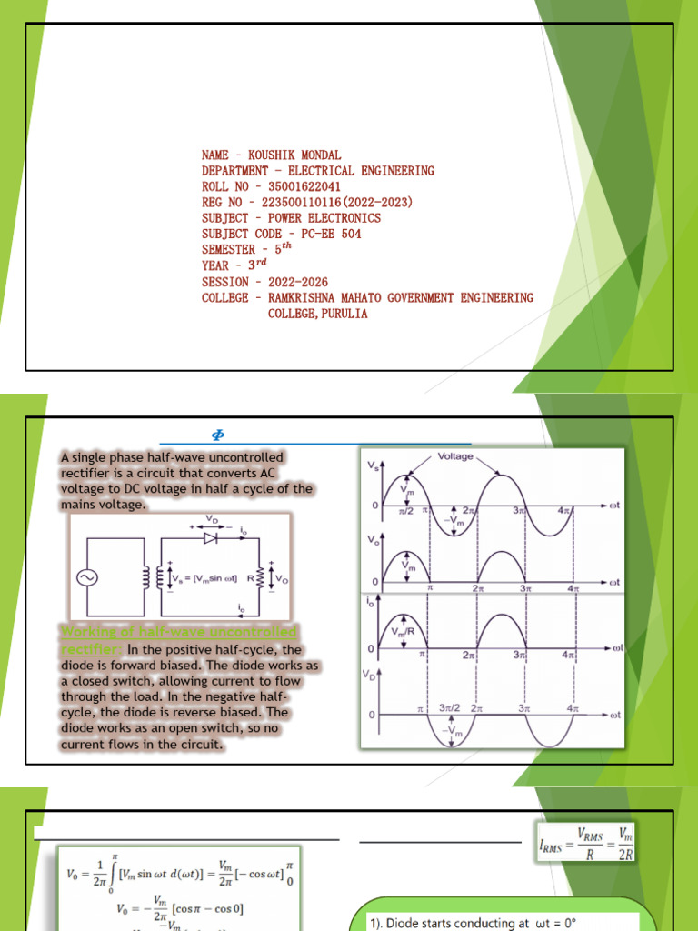 Koushik Mondal PE | PDF | Rectifier | Power Electronics