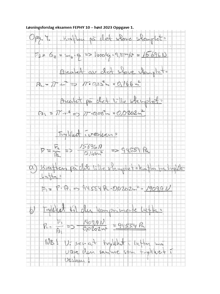 Fysikk Løs. 2023 | PDF