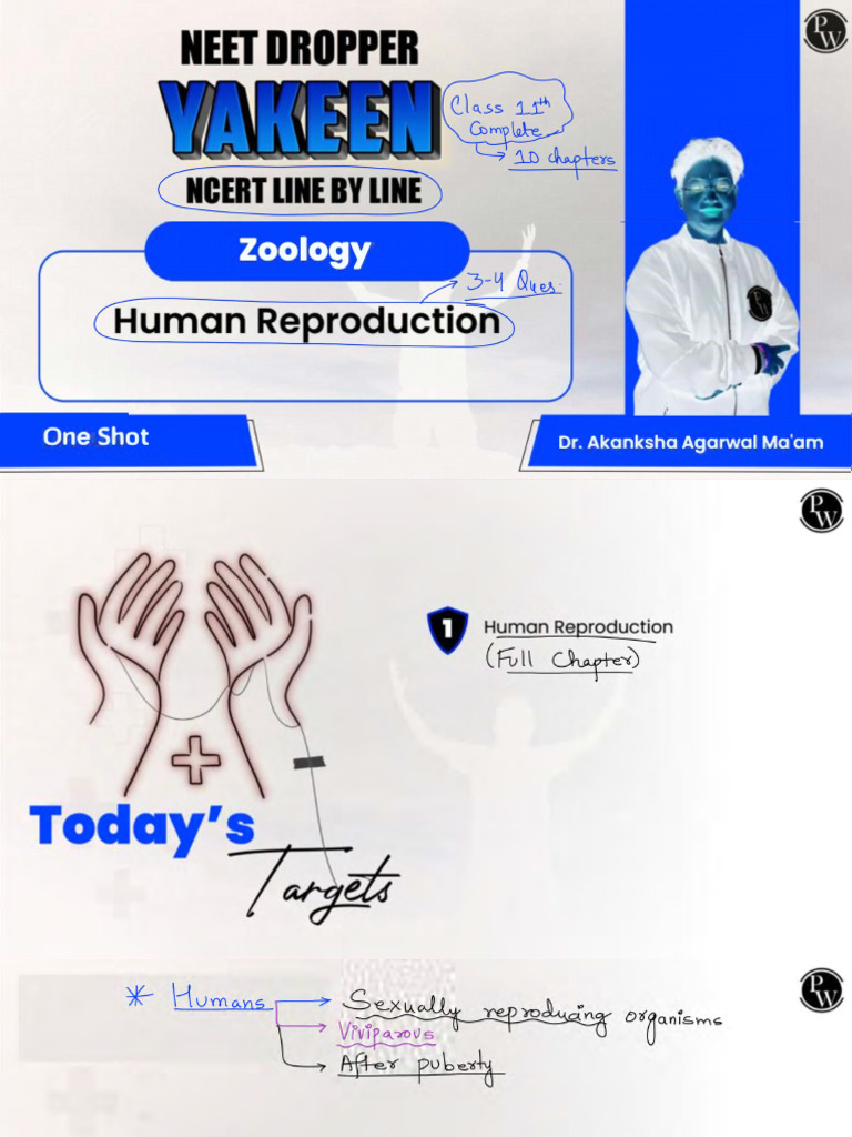 Human Reproduction One Shot Class Notes NCERT Line by Line YAKEEN ...