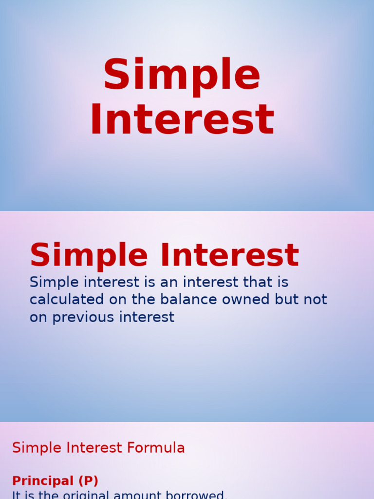 LMS WEEK 9.0 Simple and Compound Interest | PDF | Interest | Debt